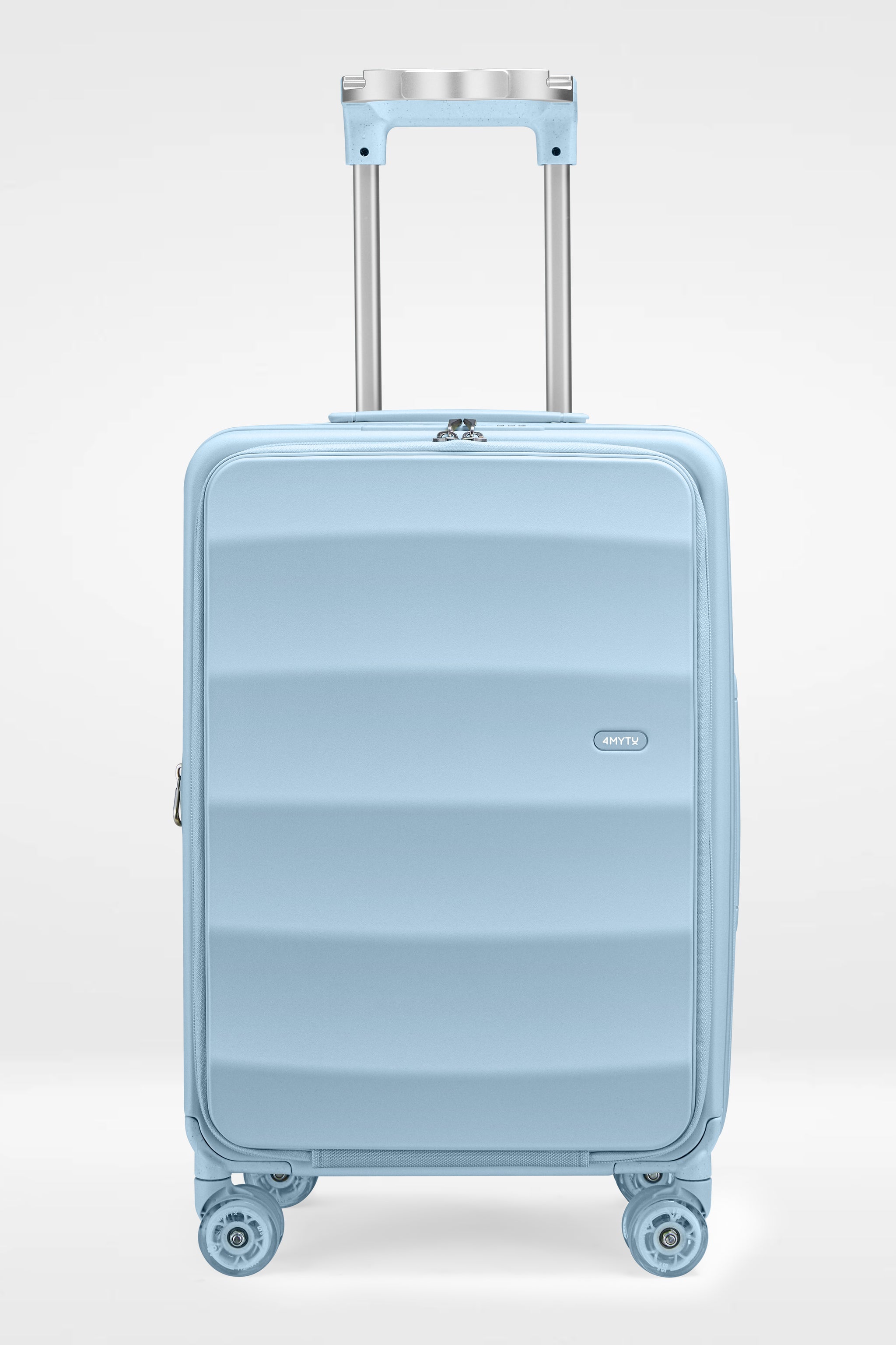 Tank Carry-On Luggage in Delicate Blue | Front-Open | 4MYTU